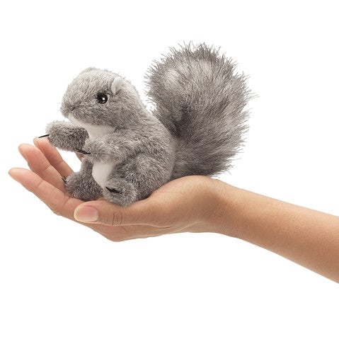 Folkmanis Finger Puppet - Gray Squirrel - Treasure Island Toys