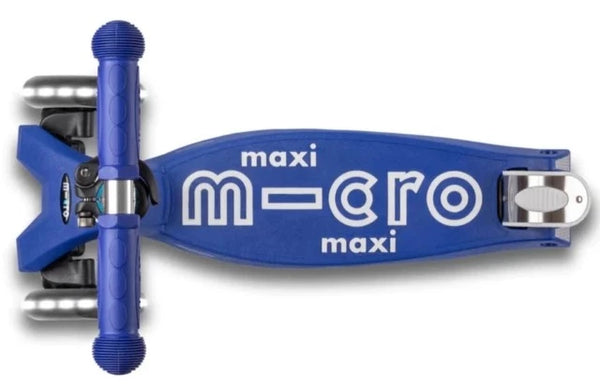 Micro Scooter Maxi Deluxe LED Scooter - Blue - Treasure Island Toys